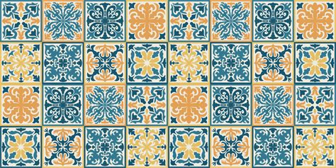 Seamless Moroccan Mosaic Tile Pattern With Colorful Patchwork Vintage