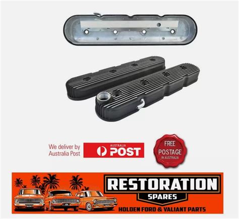 Holden Commodore Ls Motor Black Alloy Tappet Covers Restoration Spares