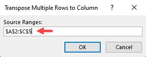How To Transpose Multiple Rows Into One Column In Excel