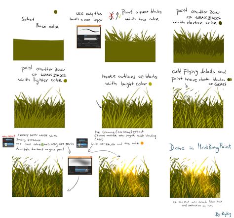 Very Easy Grass Tutorial By Ryky On Deviantart
