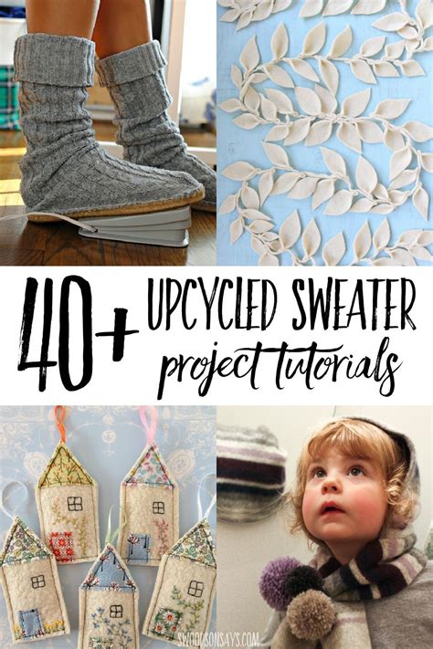 40 Ways To Upcycle Sweaters Into Something New Artofit