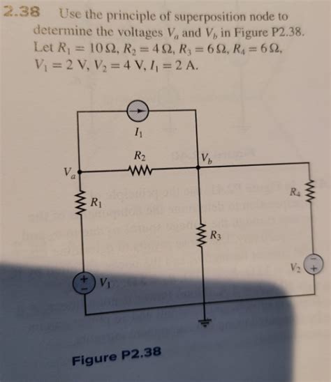 Solved Use The Principle Of Superposition Node To Chegg