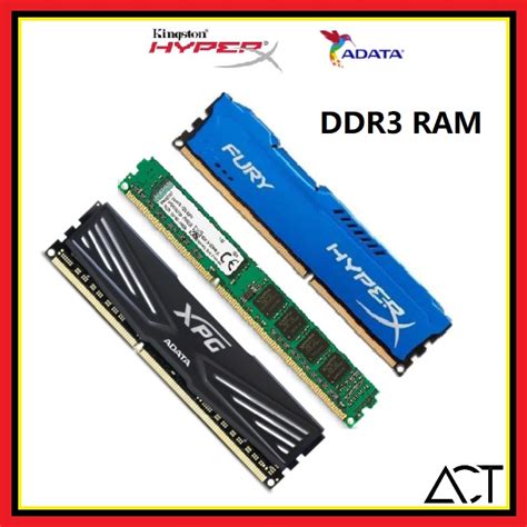 DDR3 USED RAM 2GB 4GB 8GB RAM 1333MHZ 1600MHZ 1866MHZ USED Shopee Malaysia