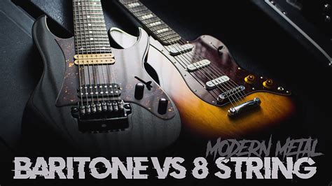 Vintage Baritone Vs 8 String Guitar Modern Metal Playthrough Youtube