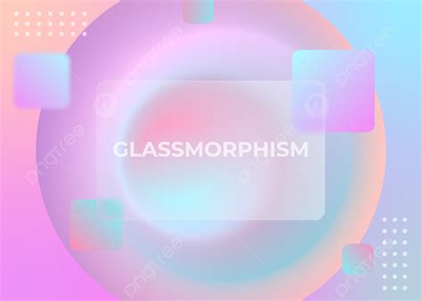 Glassmorphism Colorful Gradient Background With Geometric Shape