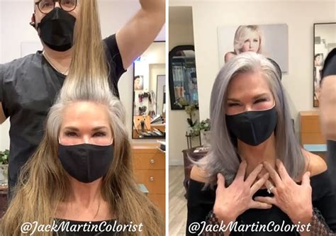This Hairdresser Is Encouraging Women To Embrace Their Grey Hair With