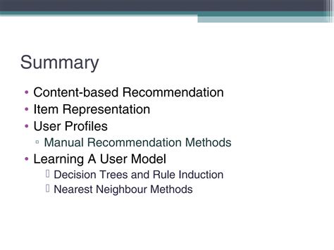 content based recommendation systems ppt databases computer