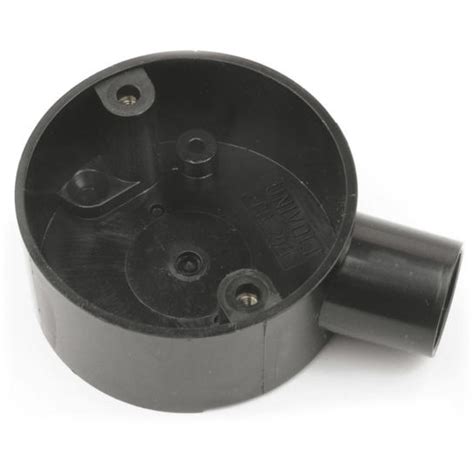 Univolt Circular Junction Box Terminal 1 Way Box Black Cb201bk Powersaver Electrical