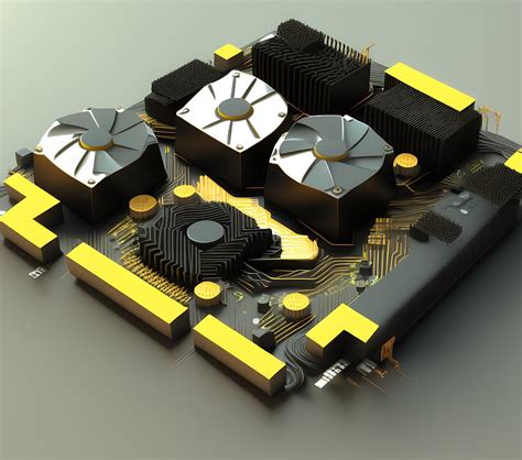 CPU And GPU Chip Concept Generative AI Illustration Digital Art By Miroslav Nemecek Fine Art