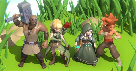Characters Bundle Casual Fantasy 3d Humanoids Unity Asset Store
