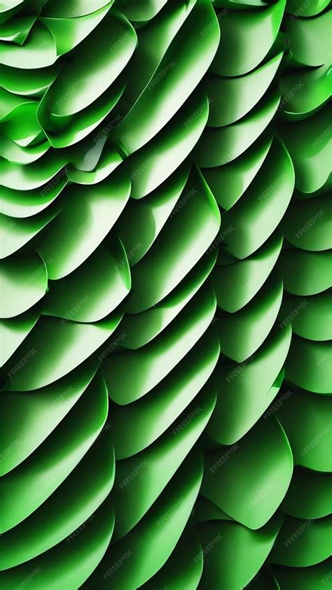 Premium Photo Green Abstract Wall Wave Architecture Abstract Background 3d Rendering Green