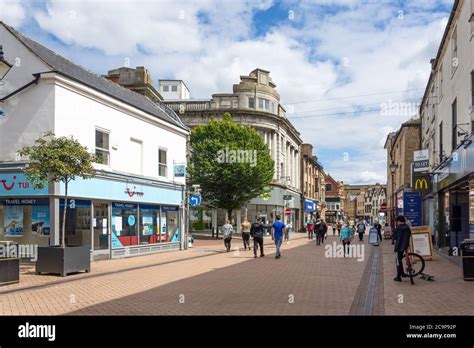 Pedestrianised Shopping Street West Gate Mansfield Nottinghamshire