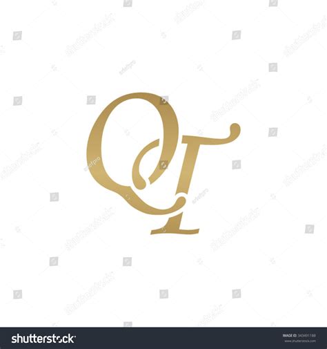 Qt Initial Monogram Logo Stock Vector Royalty Free Shutterstock
