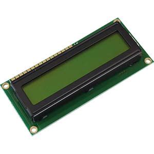 LCD PM 1X16 6 B LCD Module 1x16 H 6 0mm Ye Gn W Backl At Reichelt Elektronik