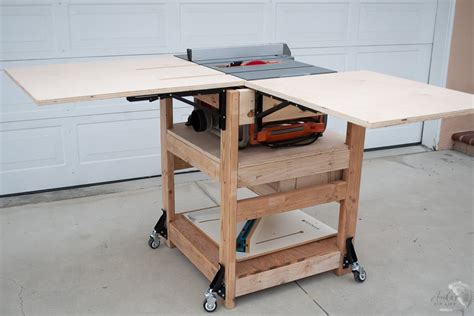 How To Build A Portable Table Saw Stand Alone Table Saw