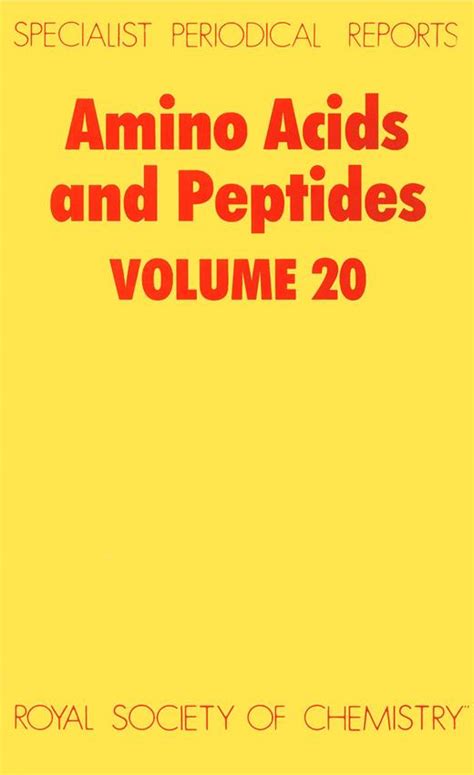 Amino Acids And Peptides Books Gateway Royal Society Of Chemistry