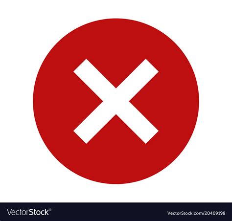 Icon Close Button Royalty Free Vector Image Vectorstock