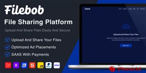 filebob v1 8 file sharing and storage platform saas scripts
