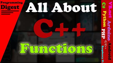 C Functions Types And Their Uses In C Programs