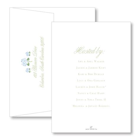 Sweet Hydrangea Invitation Jack Paper Company