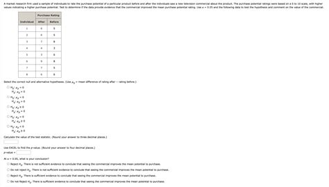 Solved Select The Correct Null And Alternative Hypotheses Chegg Com