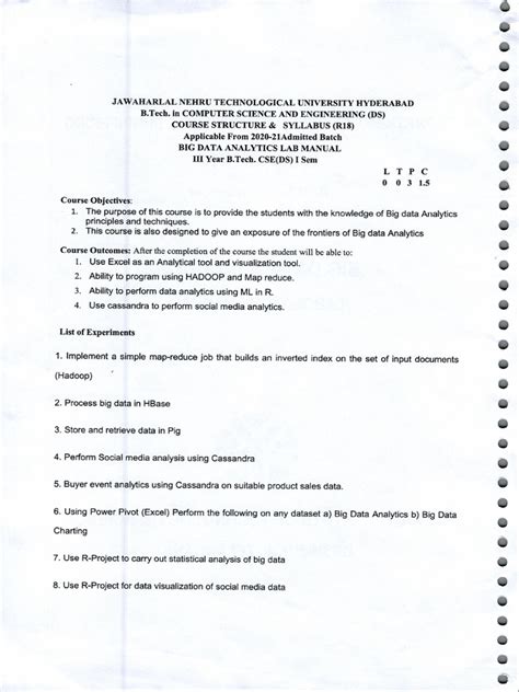 Bda Lab Manual 2 Pdf