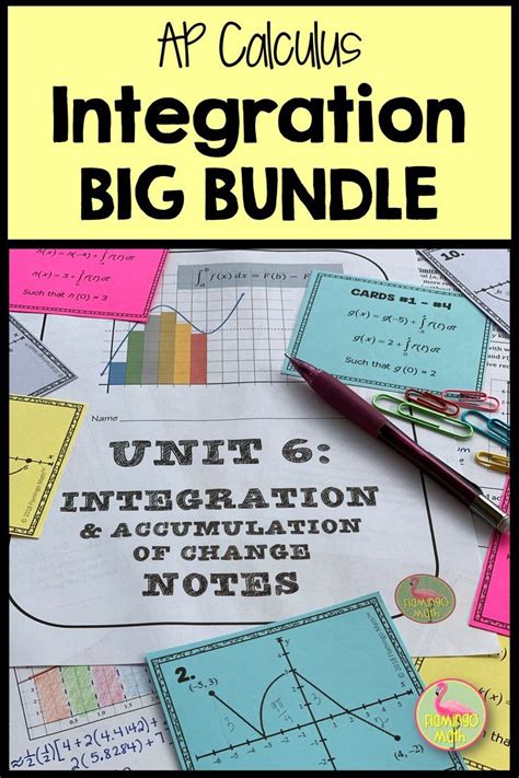 Calculus Integration BIG Bundle With Video Lessons AB Version Unit Ap Calculus Calculus