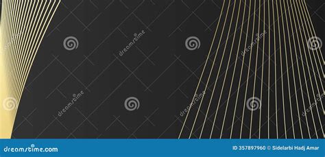 Luxury Creative Gold Dynamic Diagonal Line Pattern Stock Illustration
