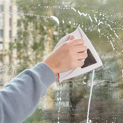 홈 창 와이퍼 유리 청소 도구 양면 마그네틱 브러시 와이퍼 유용한 표면 브러시 세척 창 유리 브러시 클리너자석 창문 청소기