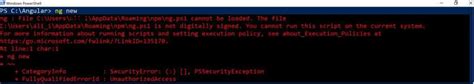 Resolved Powershell Execution Of Scripts Is Disabled On This System