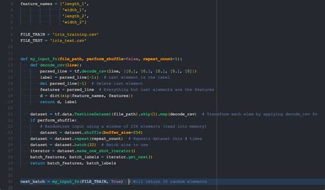 Python 3x Tensorflow Use Tfdatatextlinedataset Return