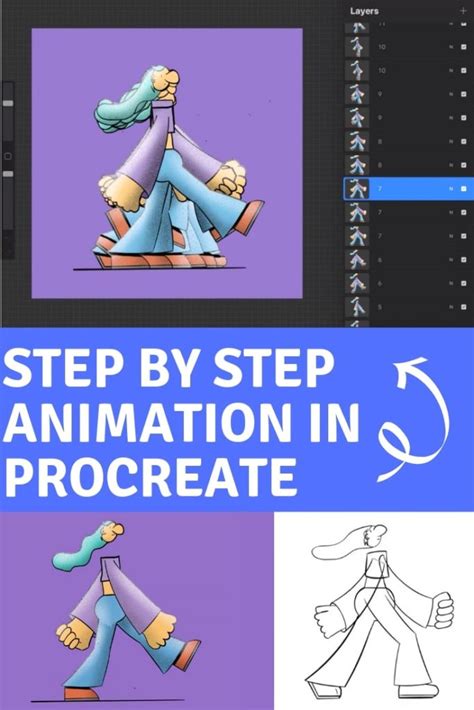 Procreate Animation On IPad Looping Walk Cycle YourArtPath