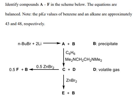 Answered Identify Compounds A F In The Scheme Bartleby