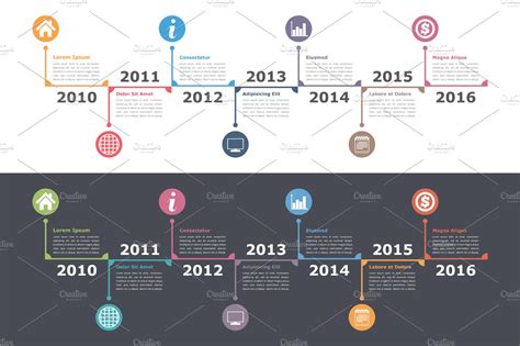 Illustrator Timeline Template