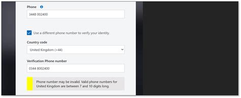 Why Am I Seeing An Error With A Valid Phone Number When Registering For An Account Microsoft Qanda