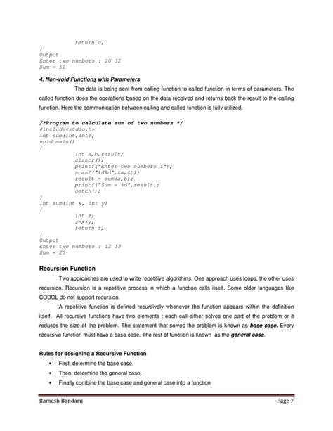 Functions Computer Programming Pdf