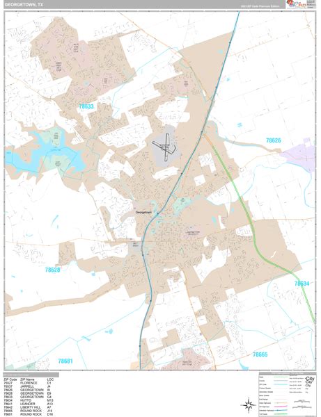Georgetown Tx Zip Code Map