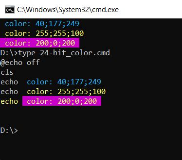 Windows Can We Use More Colors In Batch Script Super User