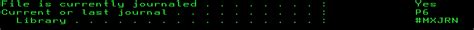 Ibm Midrange How To View Journal Data Of A Table Green Screen Db2 Stack Overflow