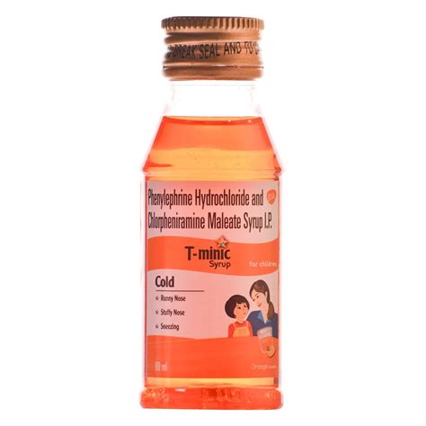 T Minic Orange Flavor Bottle Of 60 Ml Syrup Health