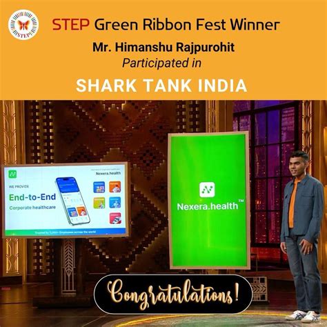 Stepstartups On Linkedin Celebrating Himanshu Rajpurohits Success On Shark Tank India As A