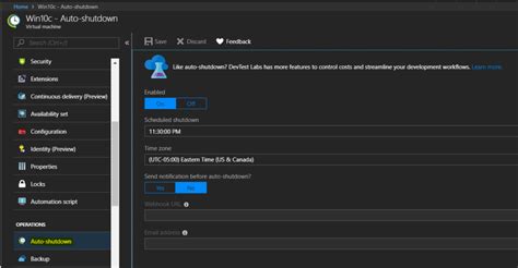 Automatic Shutdown Of Azure Vms Carl De Souza