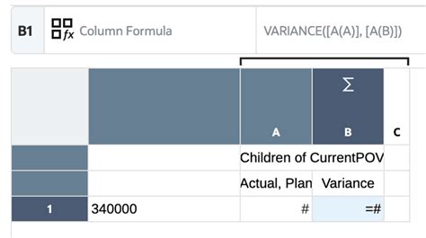 Example Using Grouping With Formulas That Reference Multi Member Rows Or Columns