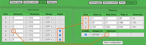 AN6DMX3E Art Net To 6 DMX Output Input Ports HTP LTP Merge And Mapping Control