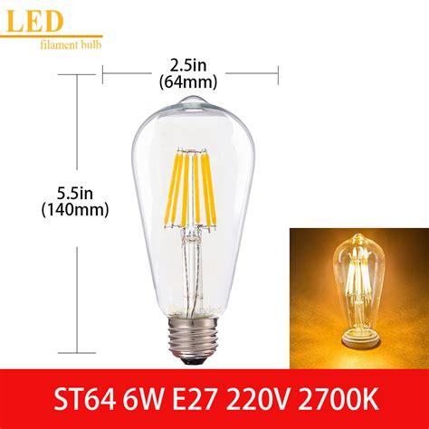 E12 E14 E27 Led Edison Bulbs 1w 2w 3w 4w 6w 8w House Decoration Bulb C7