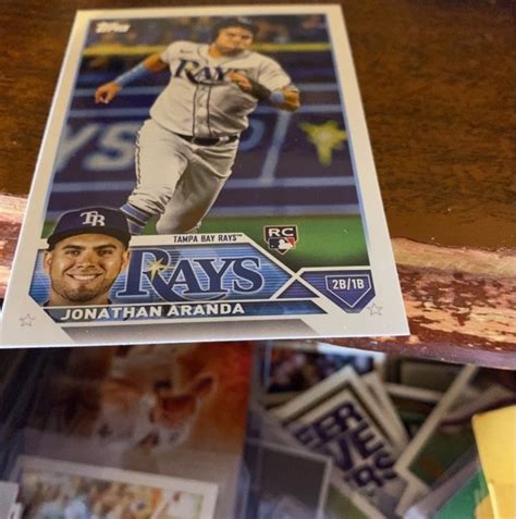 Free 2023 Topps Series One Jonathan Aranda Rookie Baseball Card Sports Trading Cards Listia