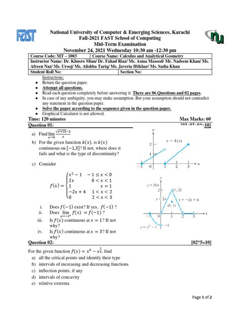 Mid Term Sample Paper Pdf Computing Mathematics