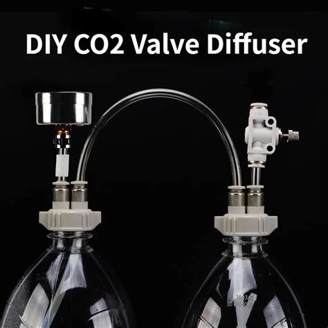 Diy Co2 Diffuser Kit For Aquarium Fish Tank Water Grass Homemade
