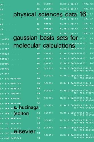 Gaussian Basis Sets For Molecular Calculations Br
