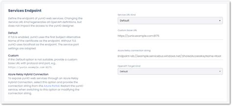 Server Settings Yunio Helpcenter
